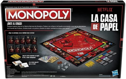 MONOPOLY LA CASA DE PAPEL – Jugueteria Leo